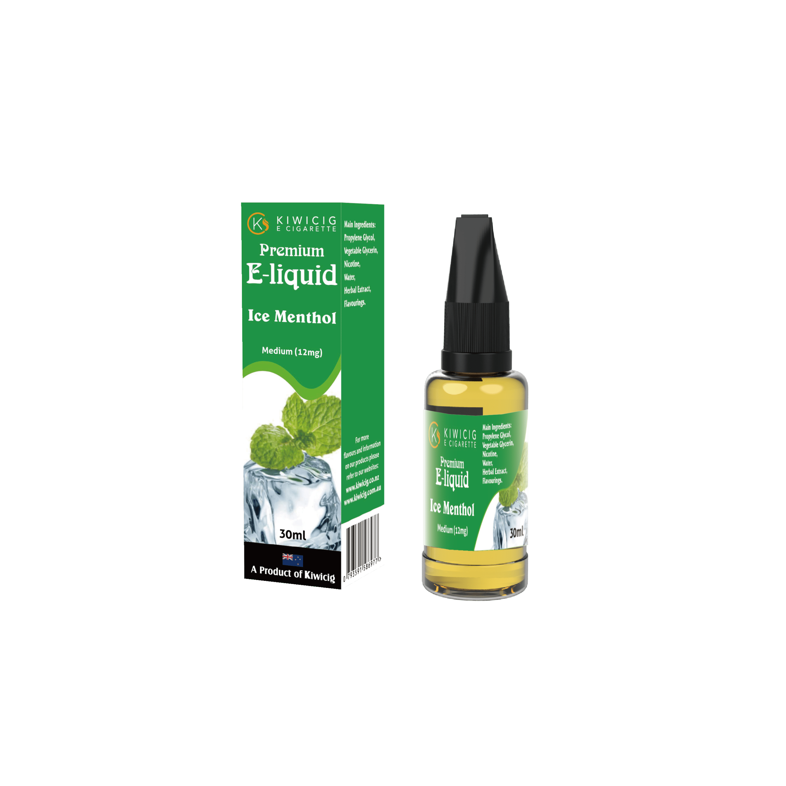 KiwiCig- ICE MENTHOL - 30ML - Big Vape